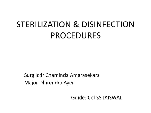 STERILIZATION & DISINFECTION PROCEDURES new - final.pptx