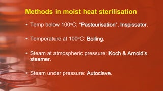 Sterilization and Disinfection | PDF