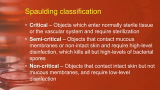 Sterilization and Disinfection | PDF