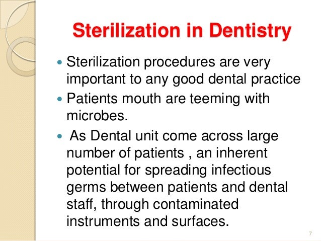 Sterilization in dentistry 2