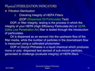 Sterilization indicators | PPTX