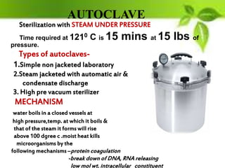 Sterilization; infection control, sandipta banerjee | PPTX