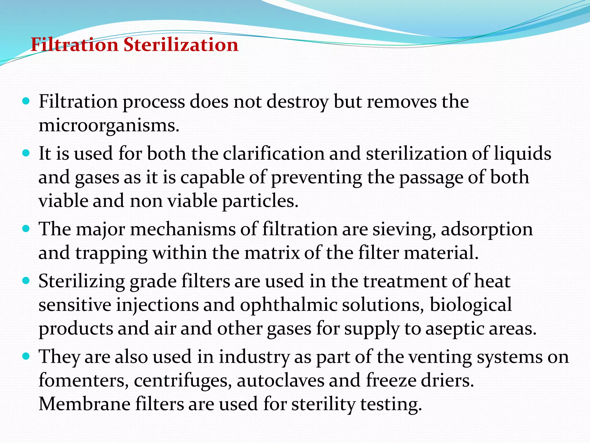 Sterilization methods and principles | PPTX