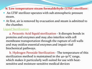 Sterilization methods and principles | PPTX