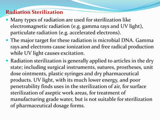 Sterilization methods and principles | PPTX | Chemistry | Science