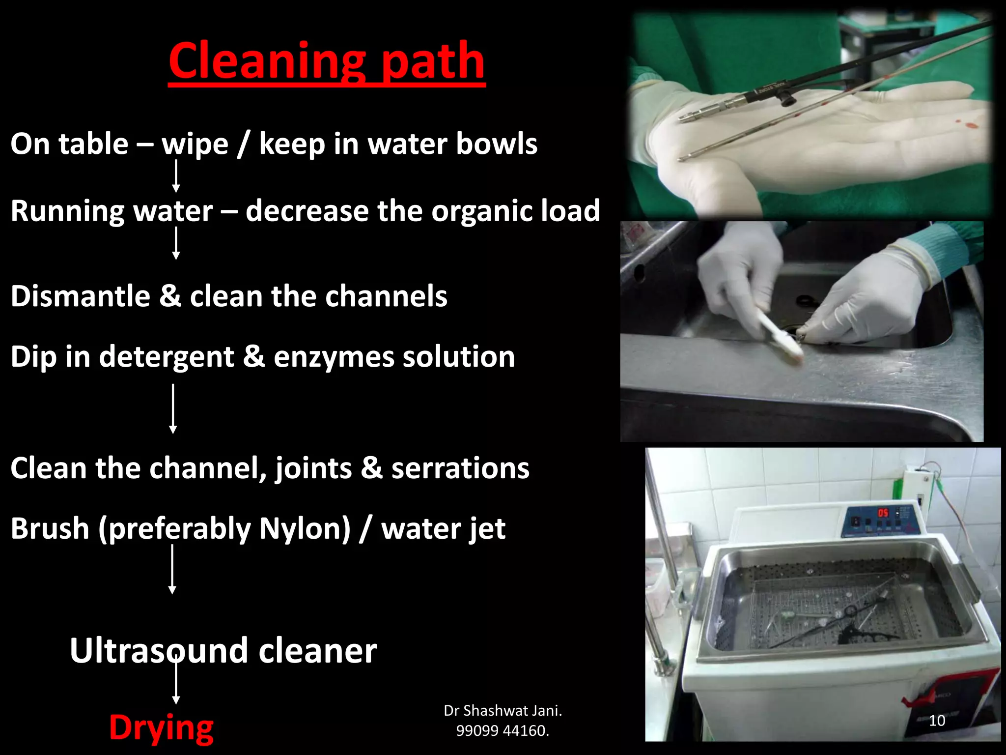 STANDARD TECHNIQUES FOR STERILIZATION OF LAPAROSCOPY INSTRUMENTS BY DR ...