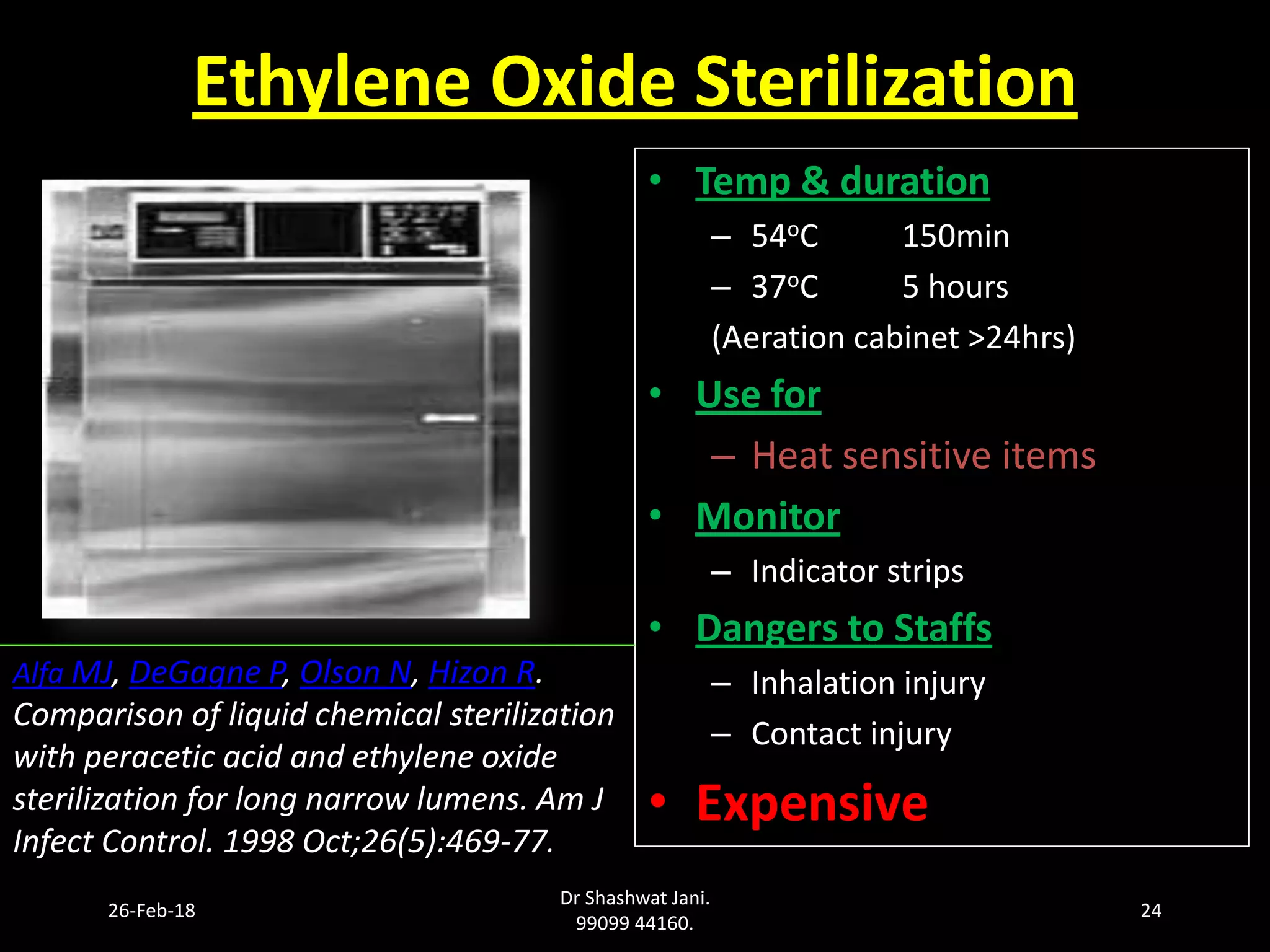 STANDARD TECHNIQUES FOR STERILIZATION OF LAPAROSCOPY INSTRUMENTS BY DR ...