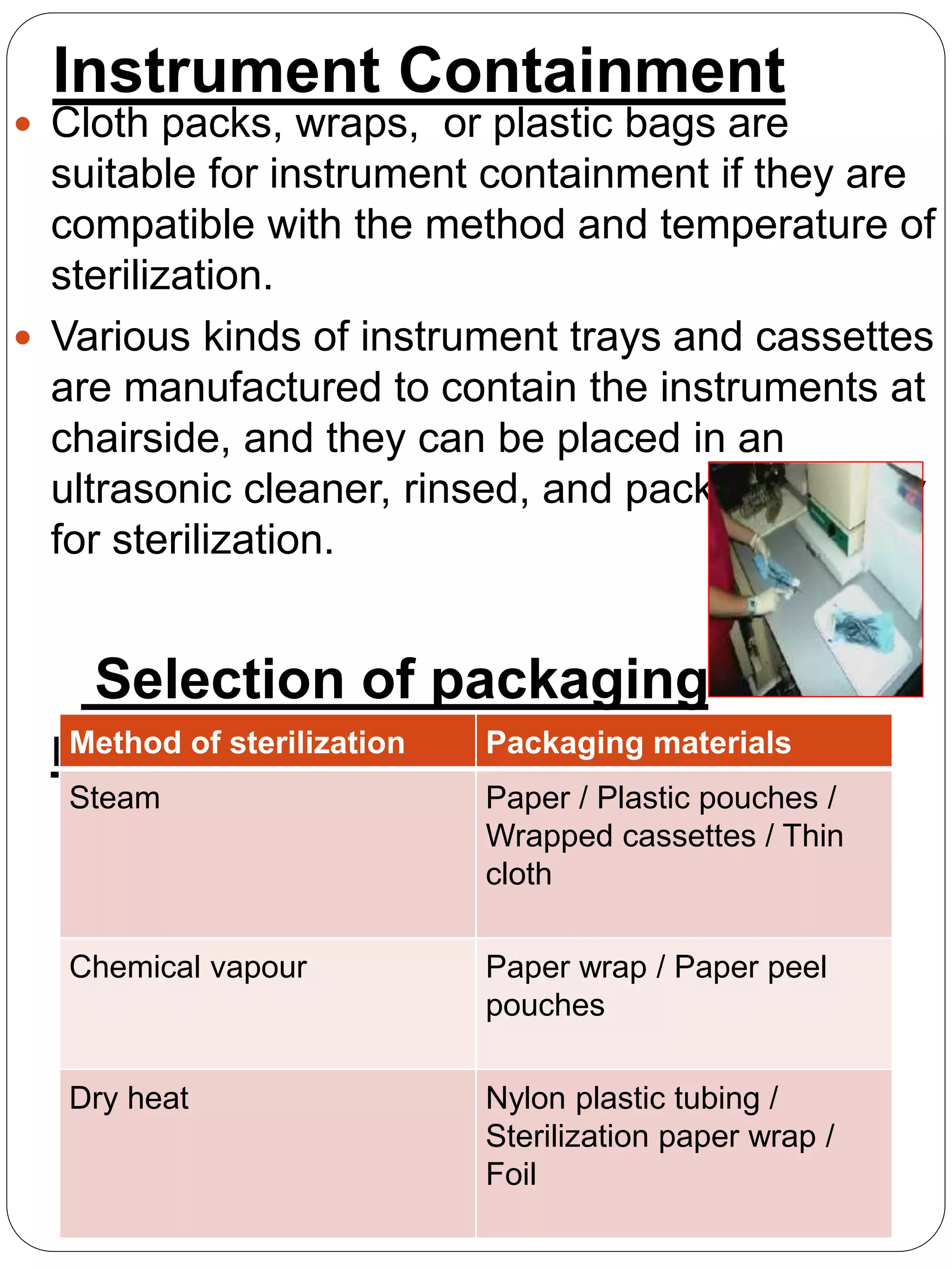 Sterilization of operative & endodontic instruments | PPTX