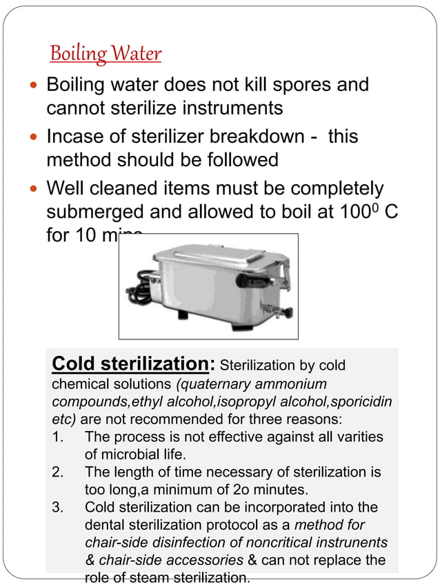 Sterilization of operative & endodontic instruments | PPTX | First Aid | Injuries