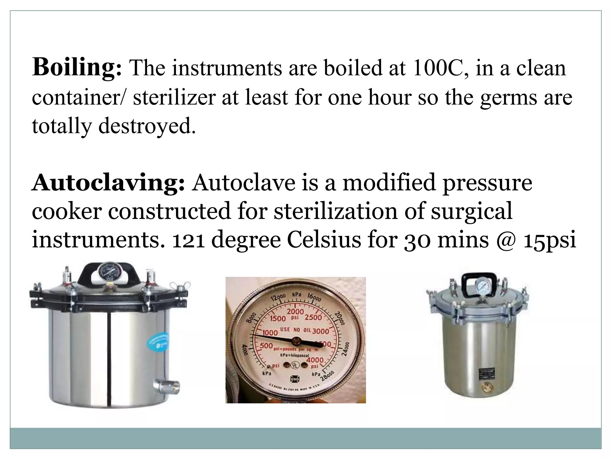 Sterilization of surgical instruments | PPTX