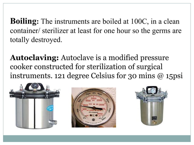 Sterilization of surgical instruments | PPTX