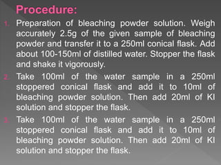 STERILIZATION OF WATER USING BLEACHING POWDER PPTX..pptx
