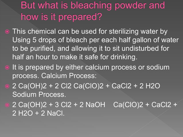 STERILIZATION OF WATER USING BLEACHING POWDER PPTX..pptx