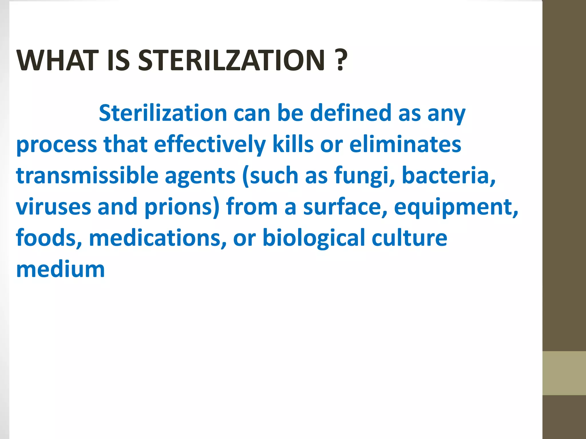 Sterilization techniques .TYPES .MERTIES. AND DIMERTIES AND APPLICATION...... | PPT
