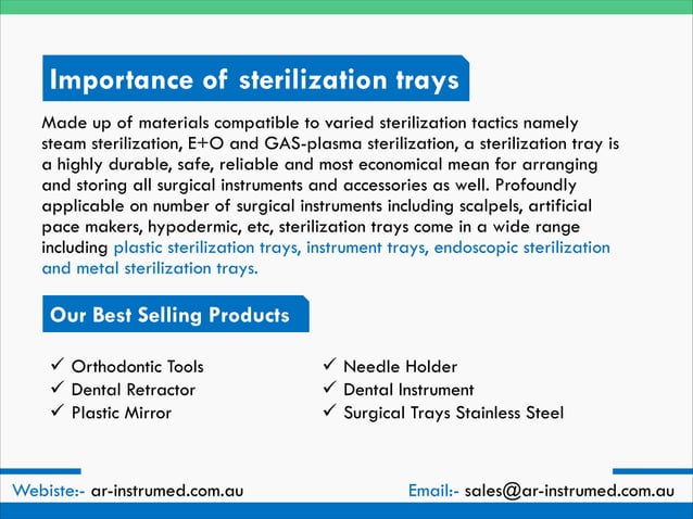 Sterilization trays | PPT