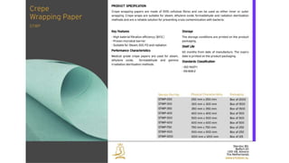 Sterdoc Sterilization wrapping crepe paper | PPTX