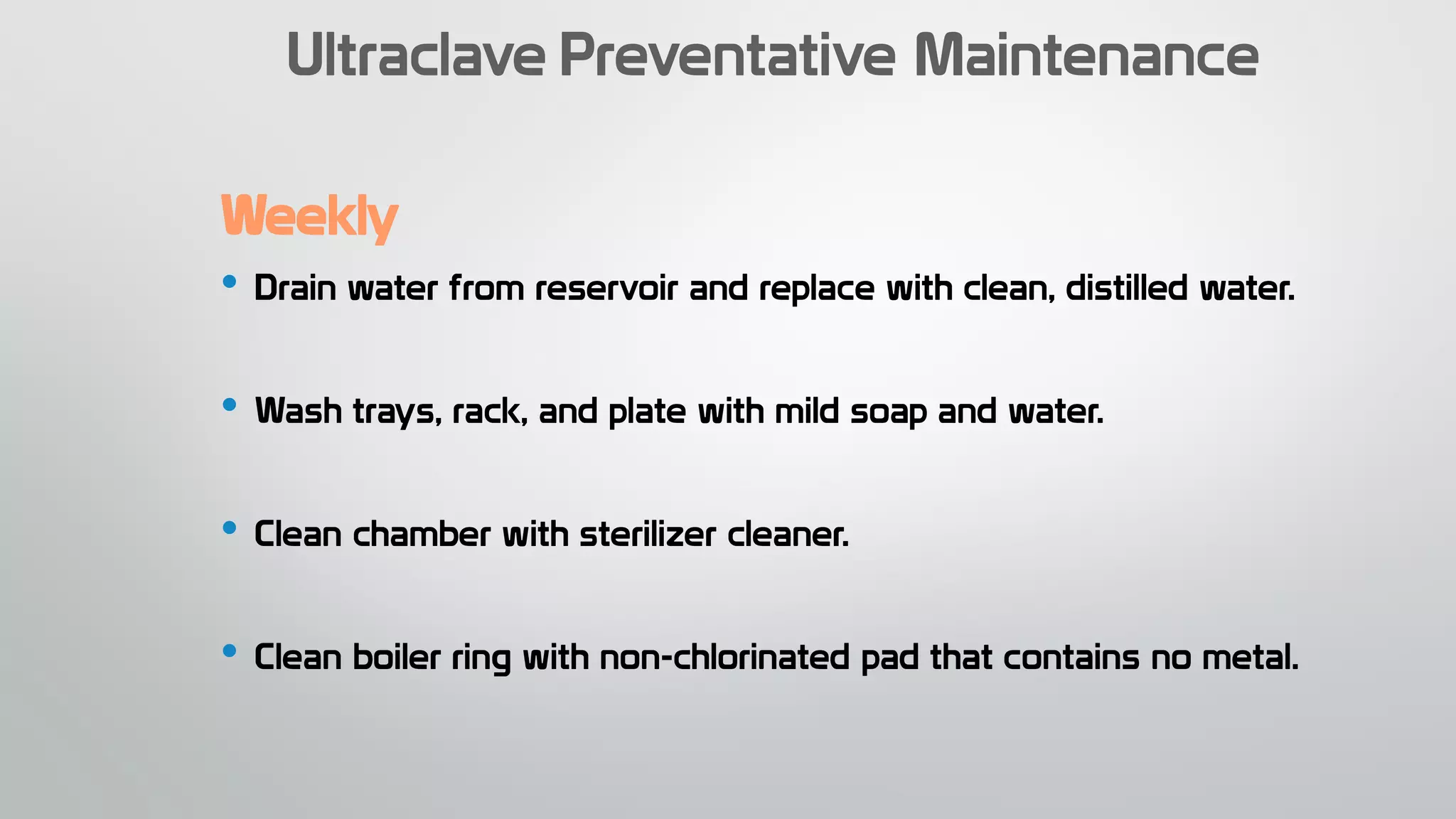Autoclave Sterilizer Preventative Maintenance | PDF