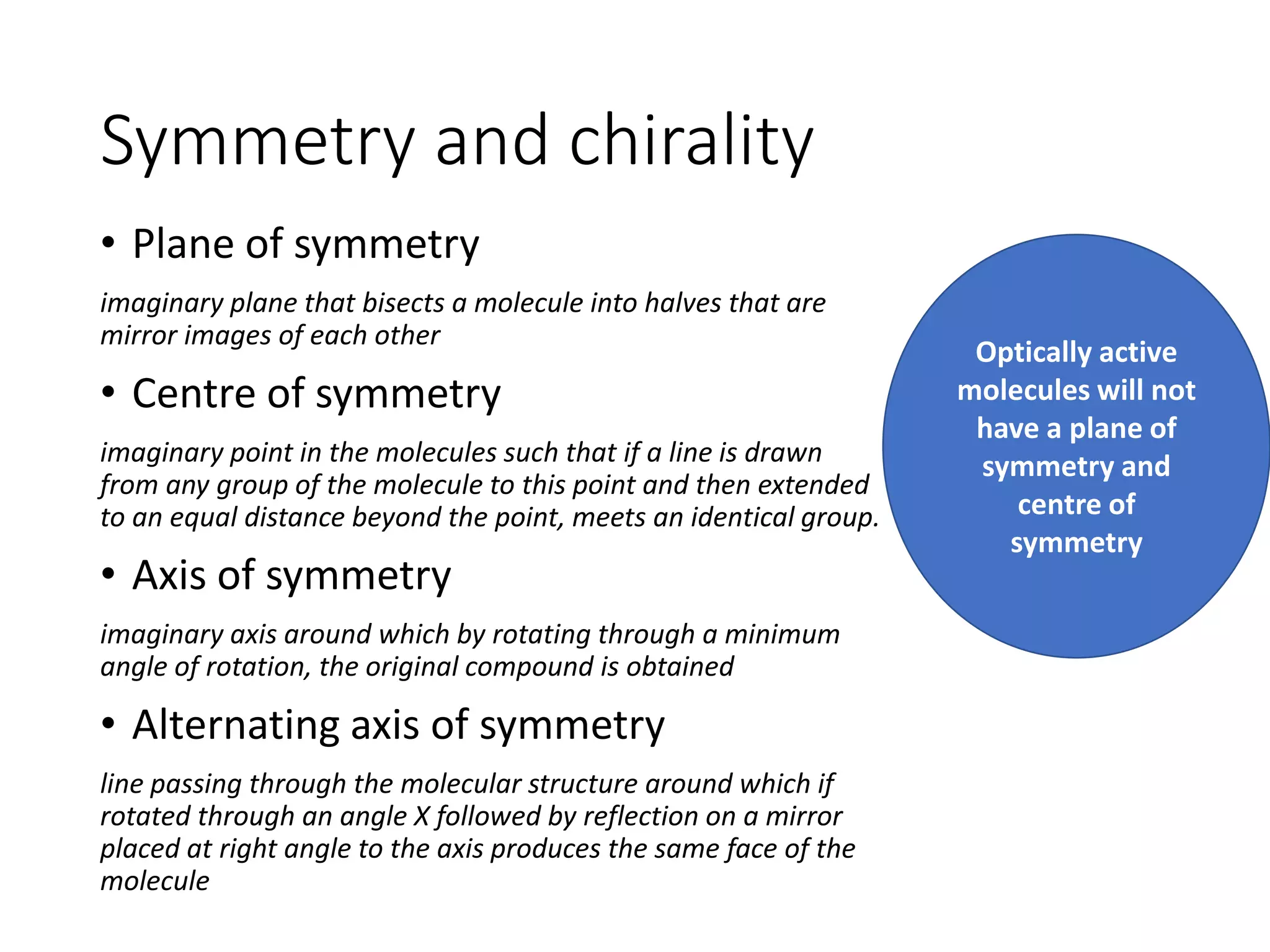 optical activity : criteria for optical activity | PPTX