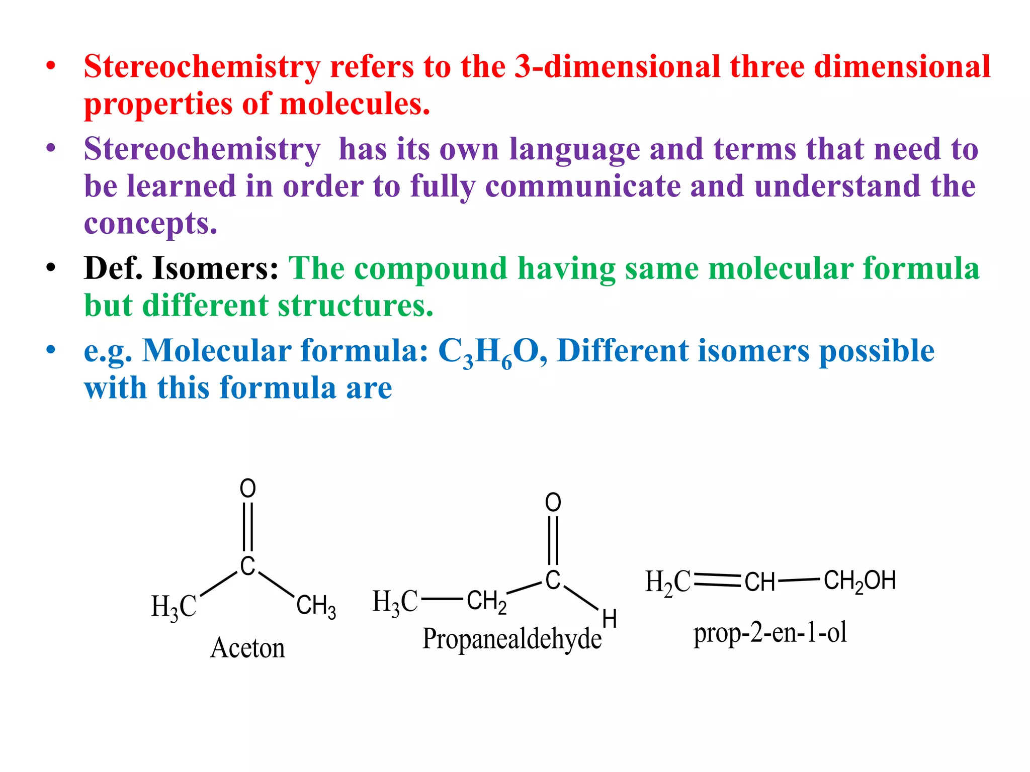 Steriochemistry syb sc | PPTX