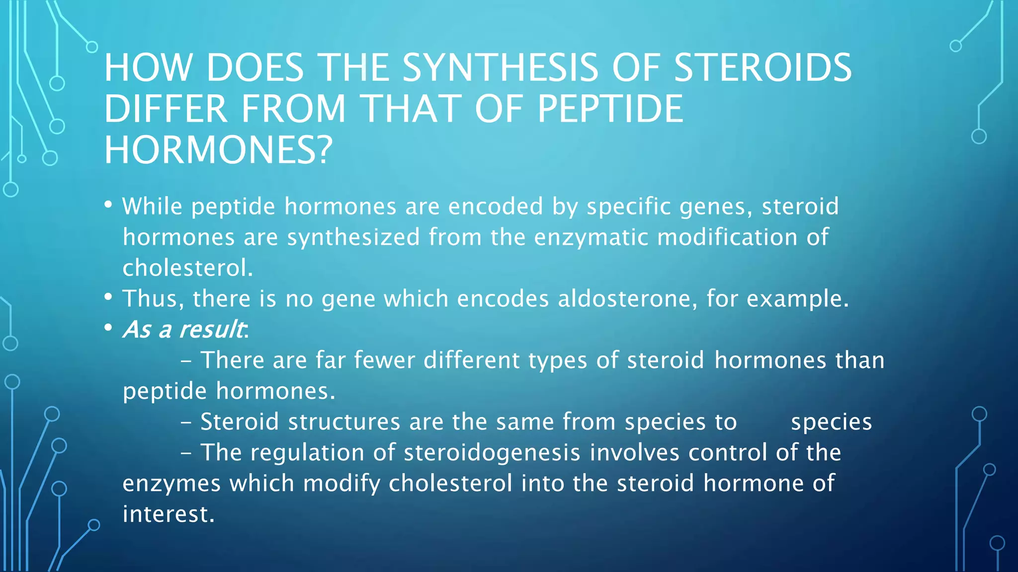 Steroids hormone and nuclear receptors signaling | PPTX
