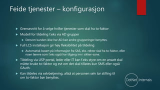 Sterk autentisering dot net internals | PPTX