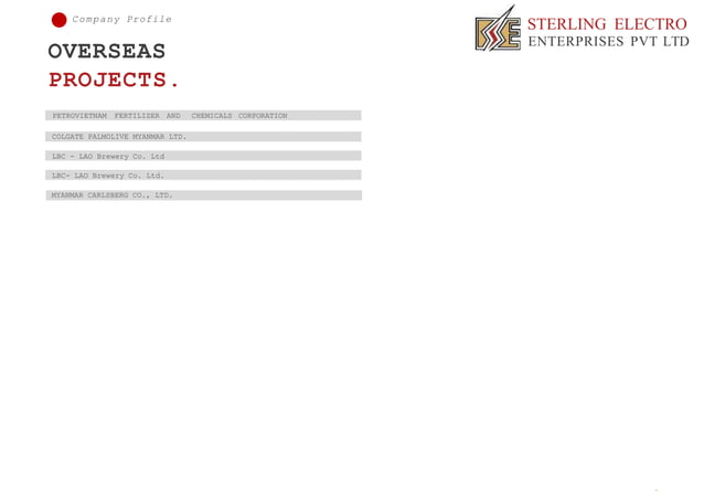 EPC Electrical & Instrumentation Contractors in Mumbai, India - Sterling Electro | PPT