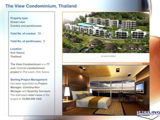 Sterling Project Management profile for project management, contruction ...