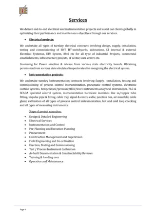 Turnkey Electrical Contractors Mumbai, India - Sterling Electro | PDF
