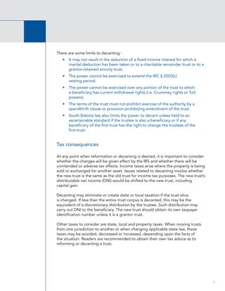 Sterling White Paper - Reforming And Decanting Trusts | PDF