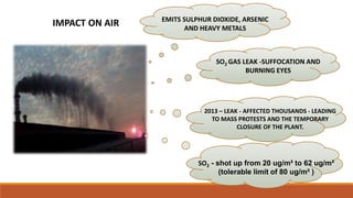Sterlite pollution and impacts | PPTX