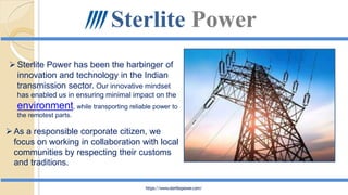 Sterlite Power Transmission Limited Global developer of electric power ...