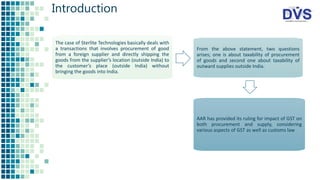 Insight on Recent AAR Rulings in GST | PPTX