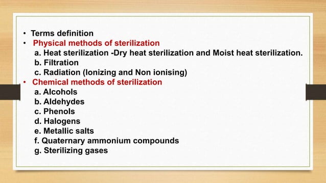 Sterlization chapter | PPT