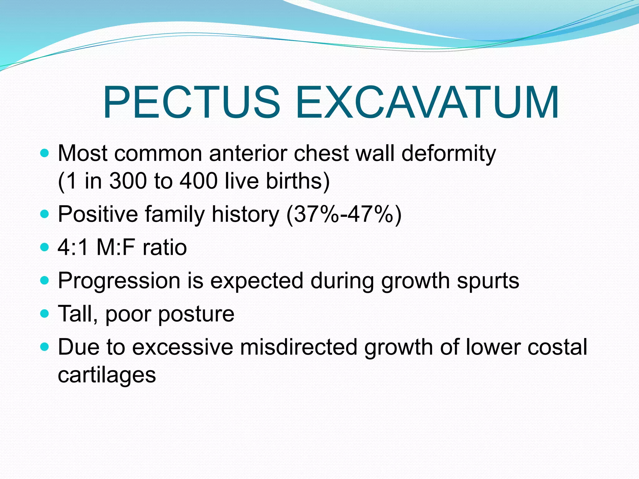 Sternal/ Chest wall deformities and Tumors | PPTX