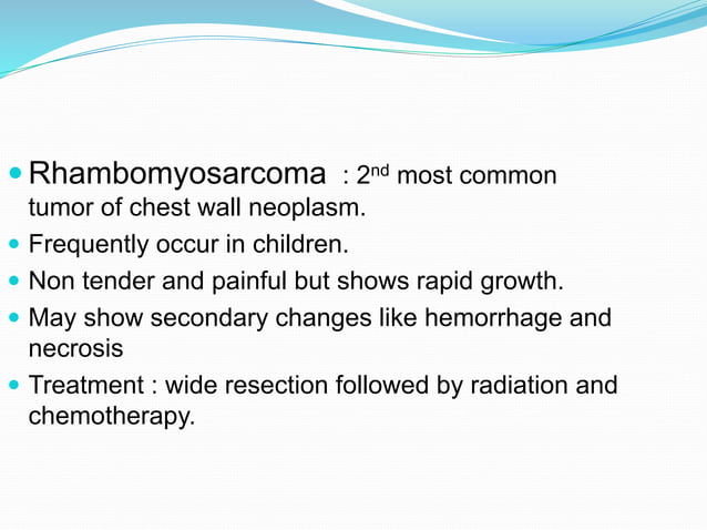 Sternal/ Chest wall deformities and Tumors | PPTX | Lung and ...