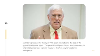 Sternberg's Triarchic Theory of Successful Intelligence (Concept Map ...