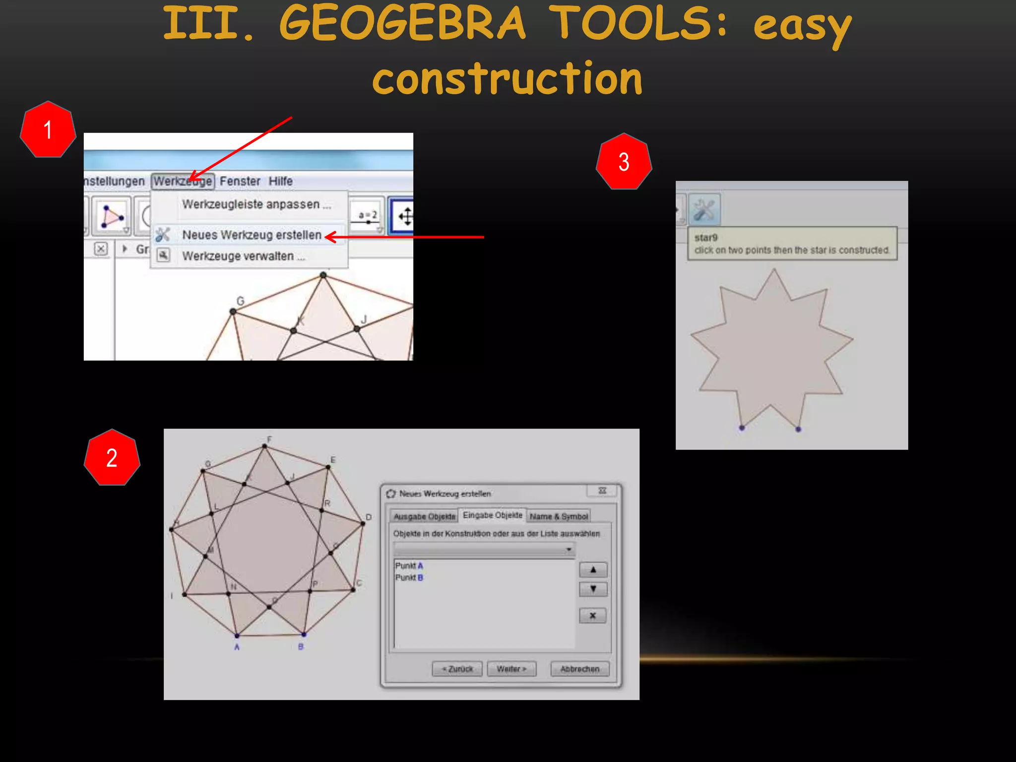 The Math of stars and construction with GeoGebra | PPTX