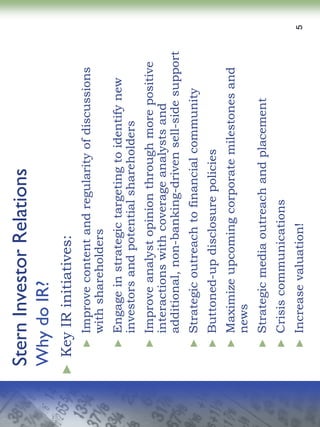 Stern Ir Background Presentation | PDF