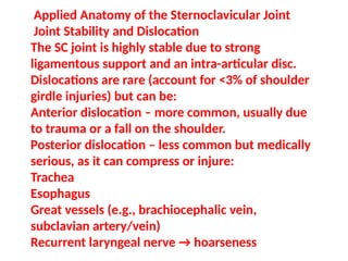 STERNOCLAVICULAR JOINT @123457994)44)4+4(!_ | PPTX