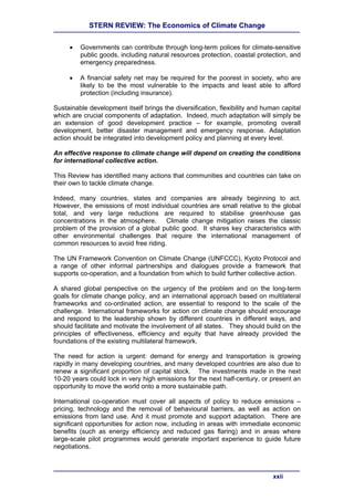 Stern Review Executive Summary | PDF