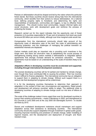 Stern Review Executive Summary | PDF