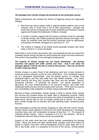 Stern Review Executive Summary | PDF