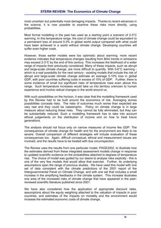 Stern Review Executive Summary | PDF