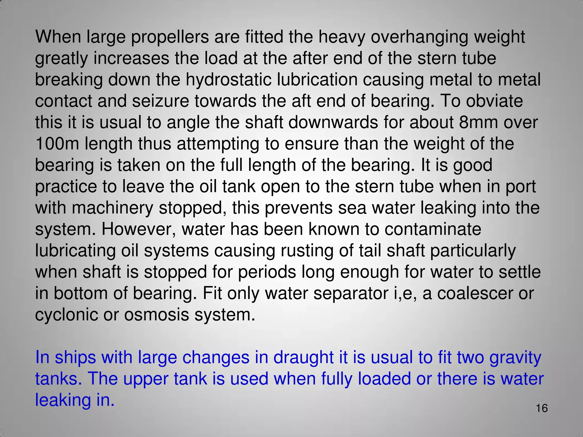 Stern Tube and Shafting Arrangements | PDF