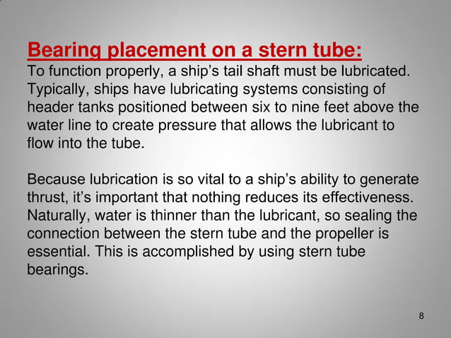 Stern Tube and Shafting Arrangements | PDF