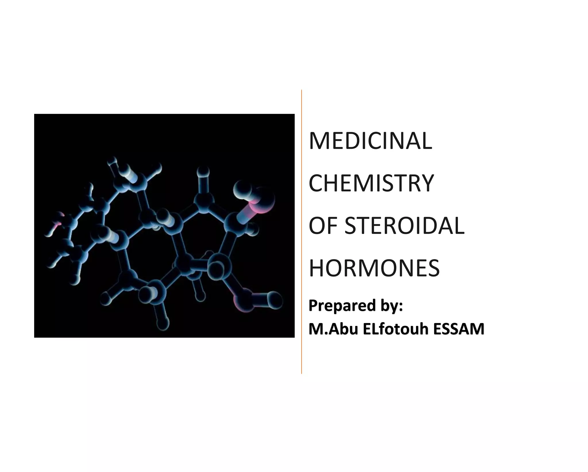 medicinal or pharmaceutical chemistry of steroidal hormones | PDF