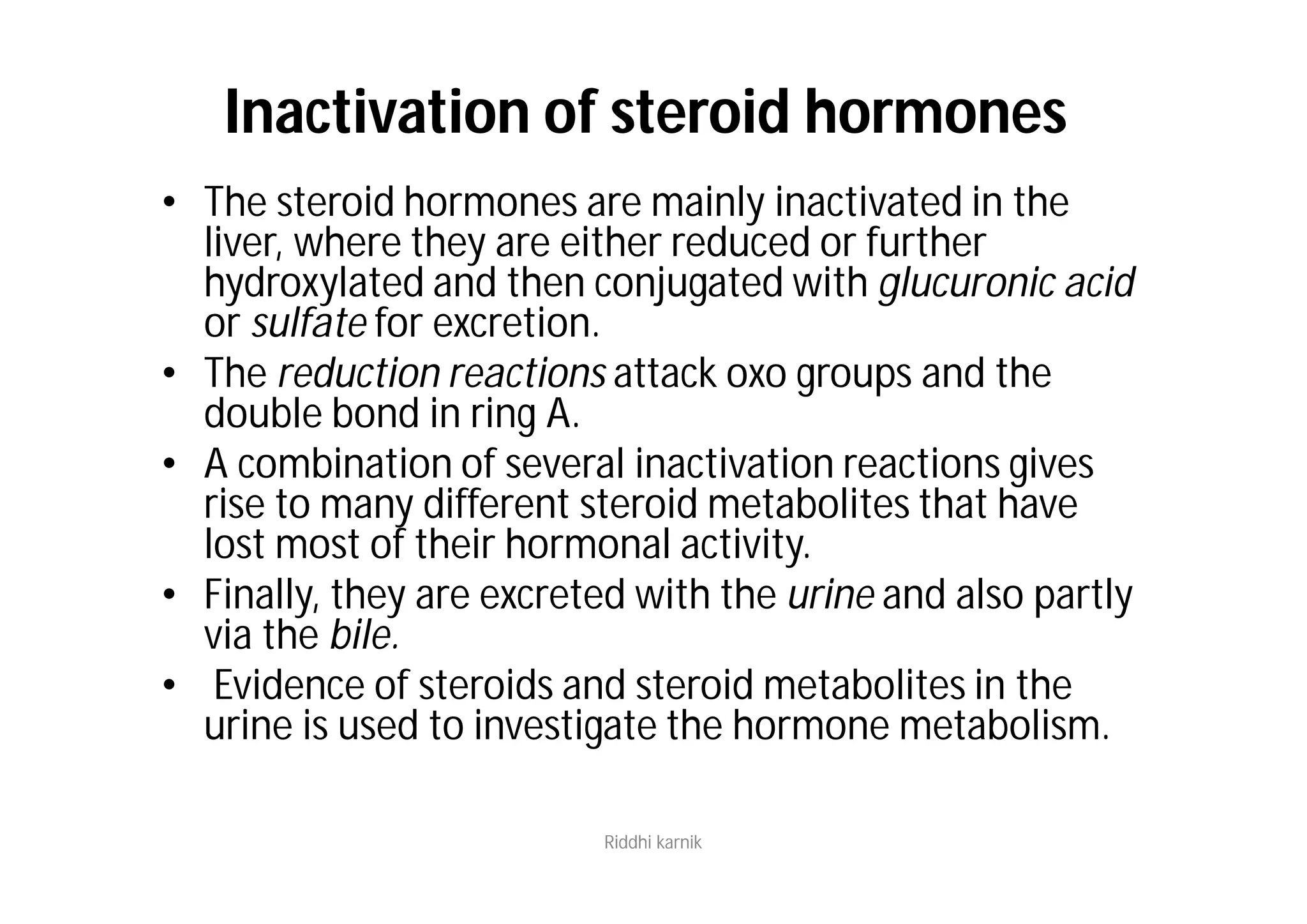 Steroid hormone progesterone | PDF