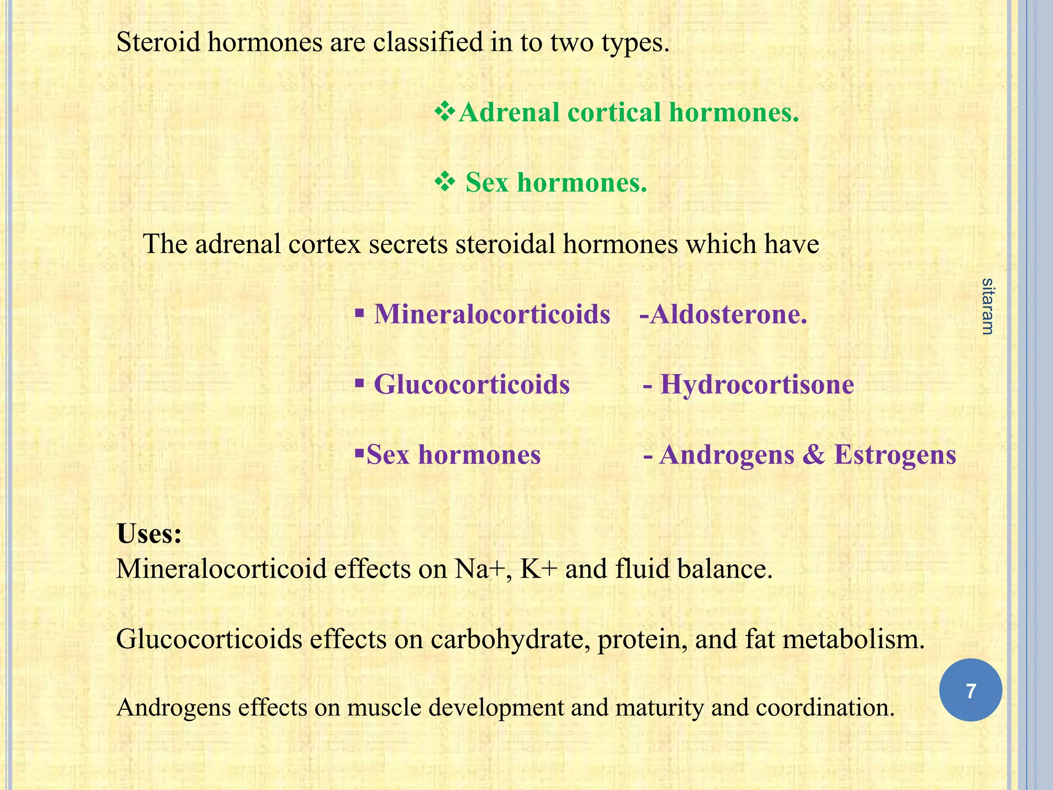 Steroid Hormones | PPTX
