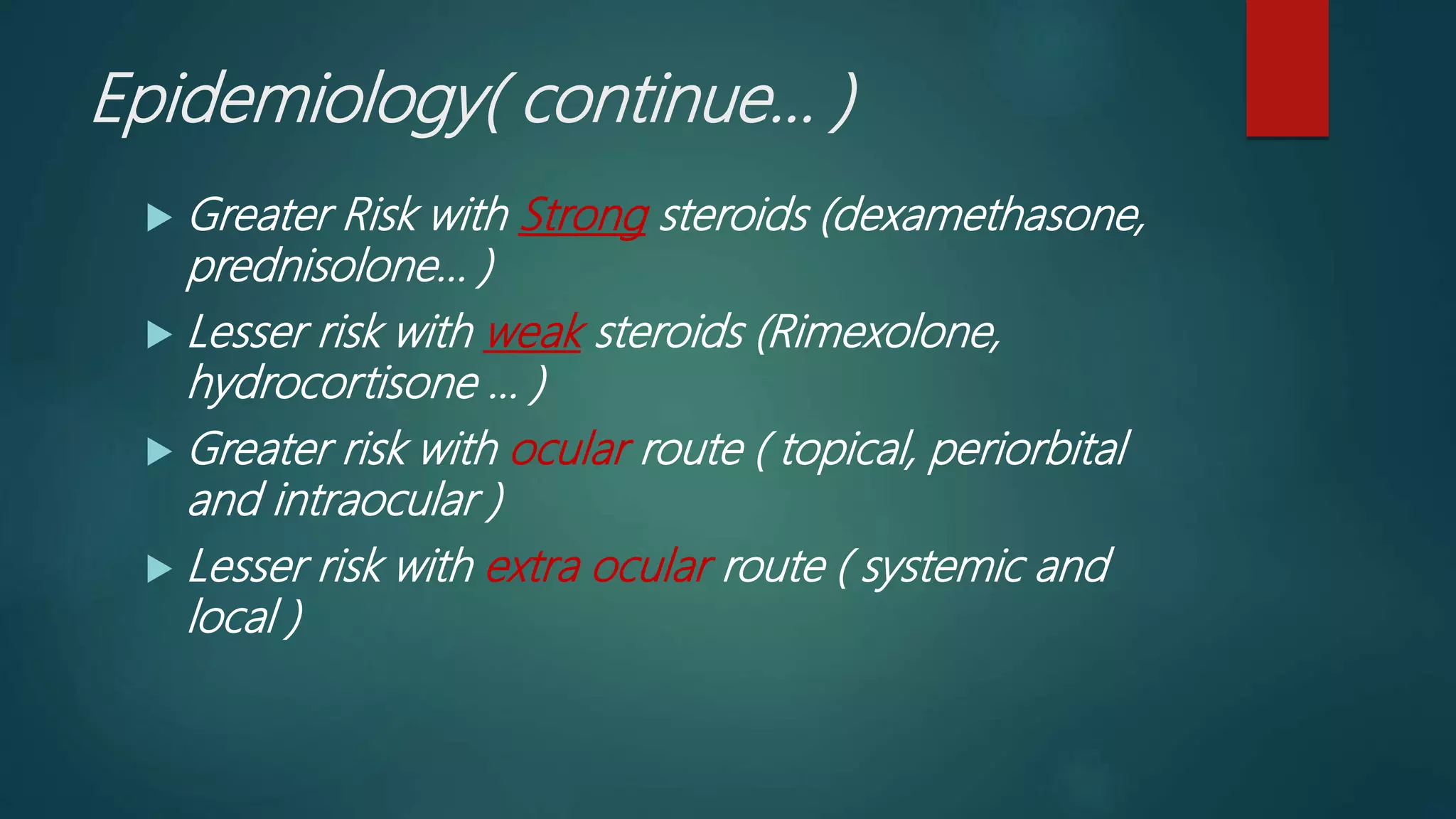 Steroid induced glaucoma | PPTX