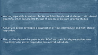 Steroid Induced Glaucoma - Dr Shylesh B Dabke | PPTX
